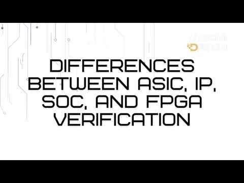 Differences between ASIC, IP, SOC, and FPGA Verification - YouTube