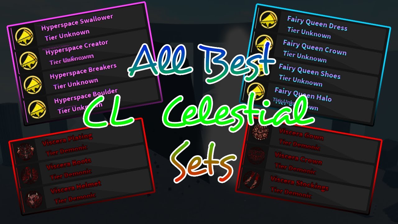 Celestial armor set showcase in Critical Legends - YouTube