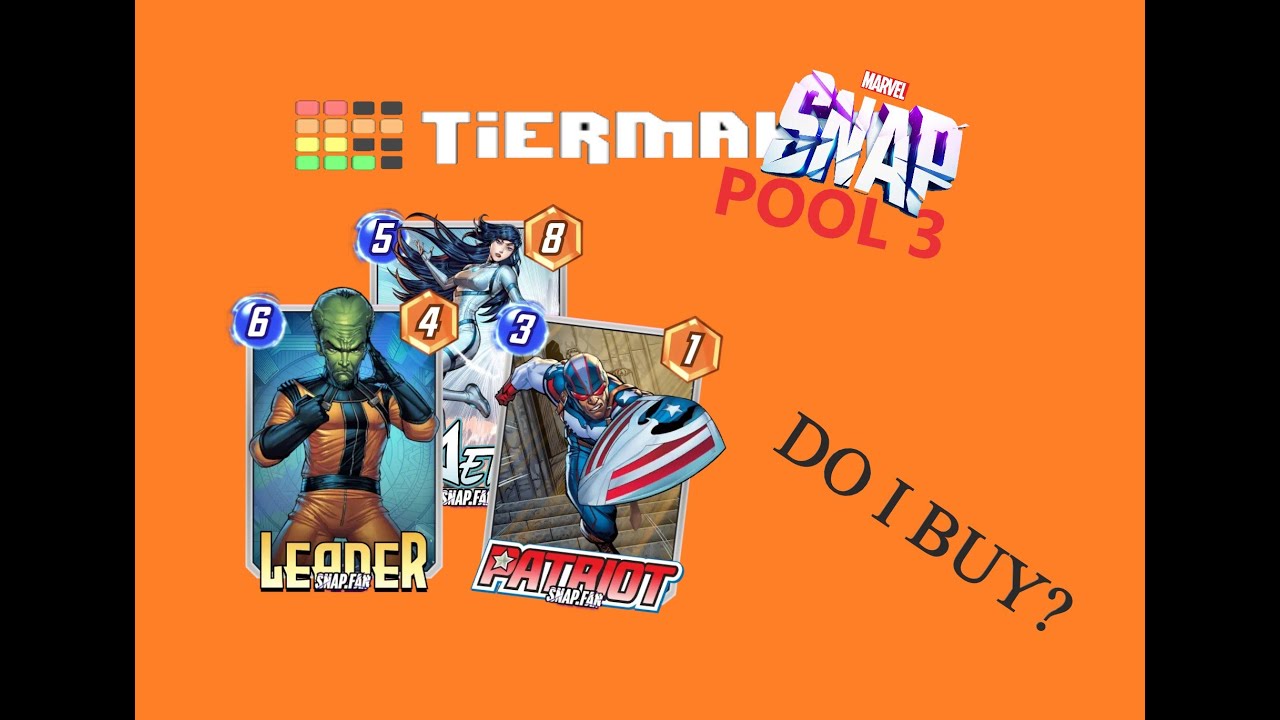 MARVEL SNAP -RANKING ALL POOL 3 CARDS - HOW I WOULD SPEND YOUR TOKENS1 ...