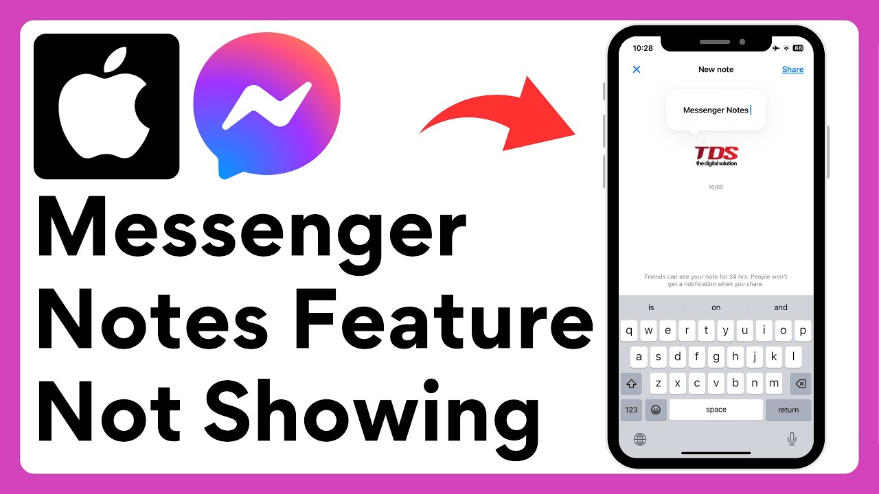 iPhone: How to Fix Messenger Notes Feature Not Showing - YouTube