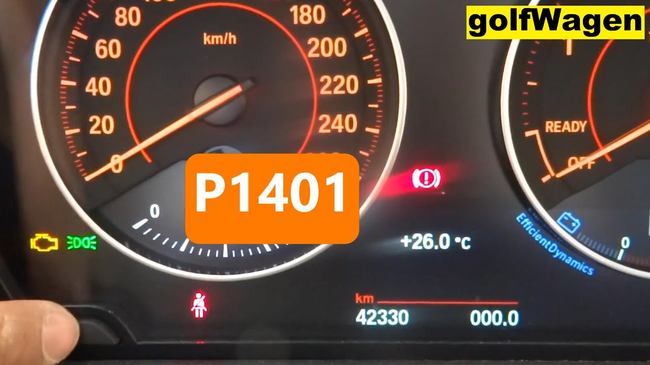 BMW P1401 egr temperature sensor - YouTube
