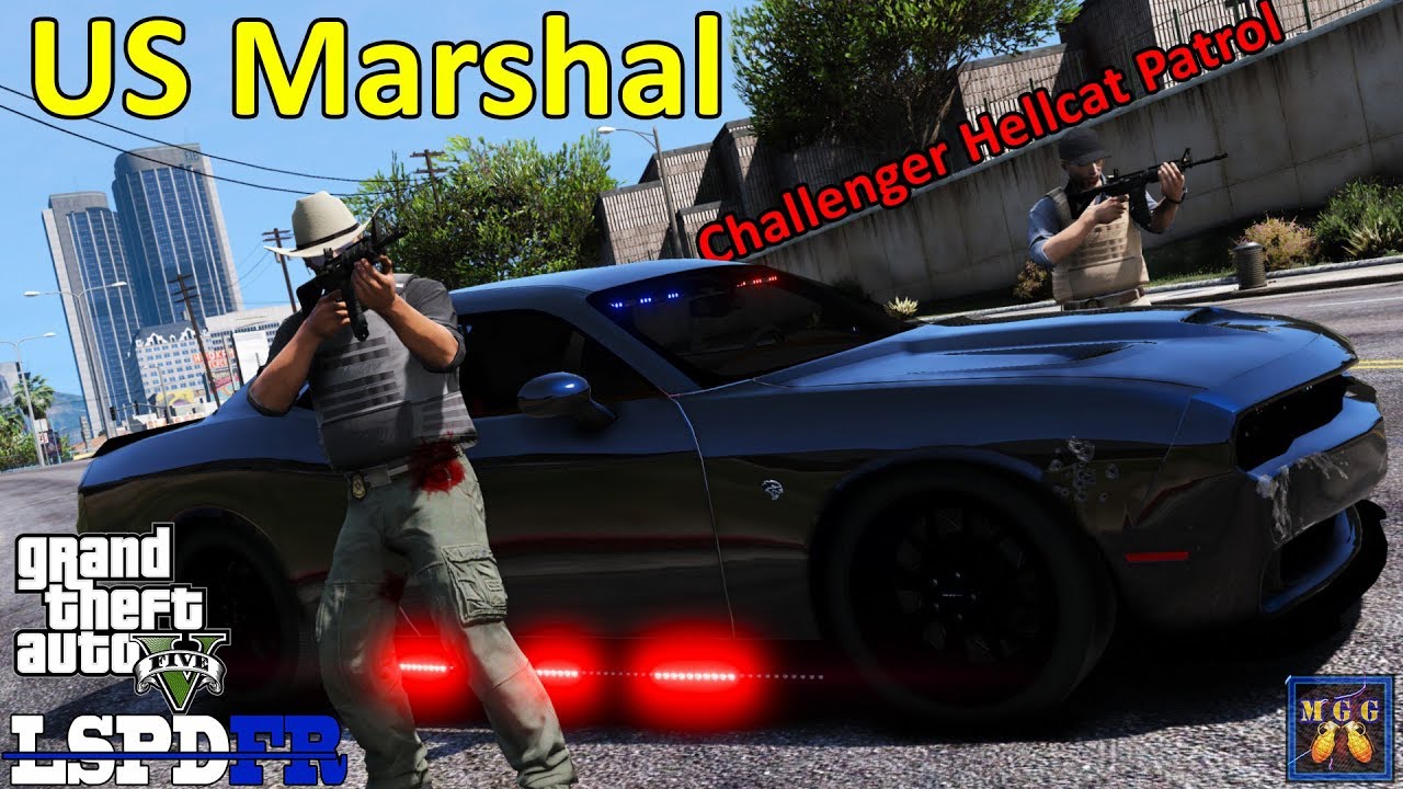 US Marshal Ghetto Patrol in a Dodge Challenger Hellcat Legit Handling ...