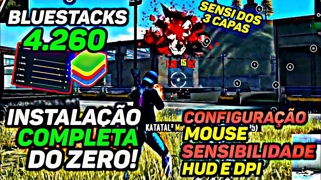 BLUESTACKS 4.260 DPI, CONFIGURÇÃO, INSTALAÇÃO COMPLETA DO ZERO MOUSE E ...