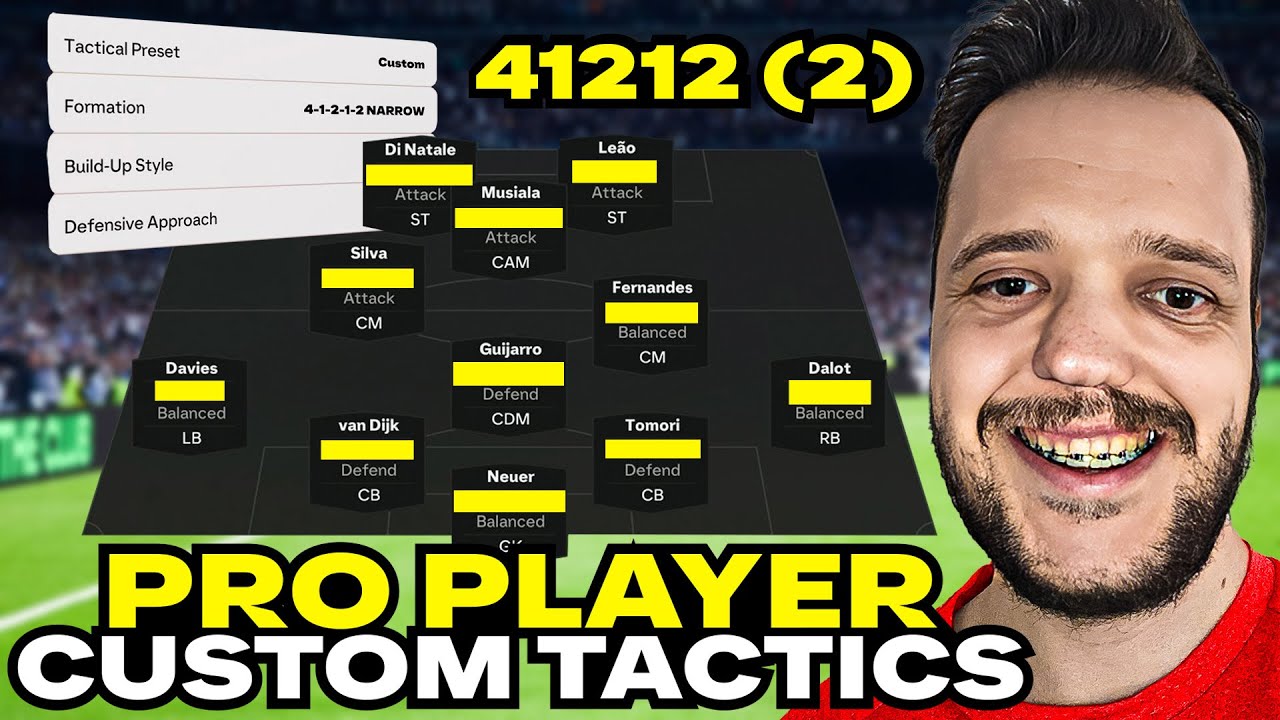 INSANE Elite Division Tactic 41212(2) EA FC 25 Best Formation / Custom Tactics (META Roles ...