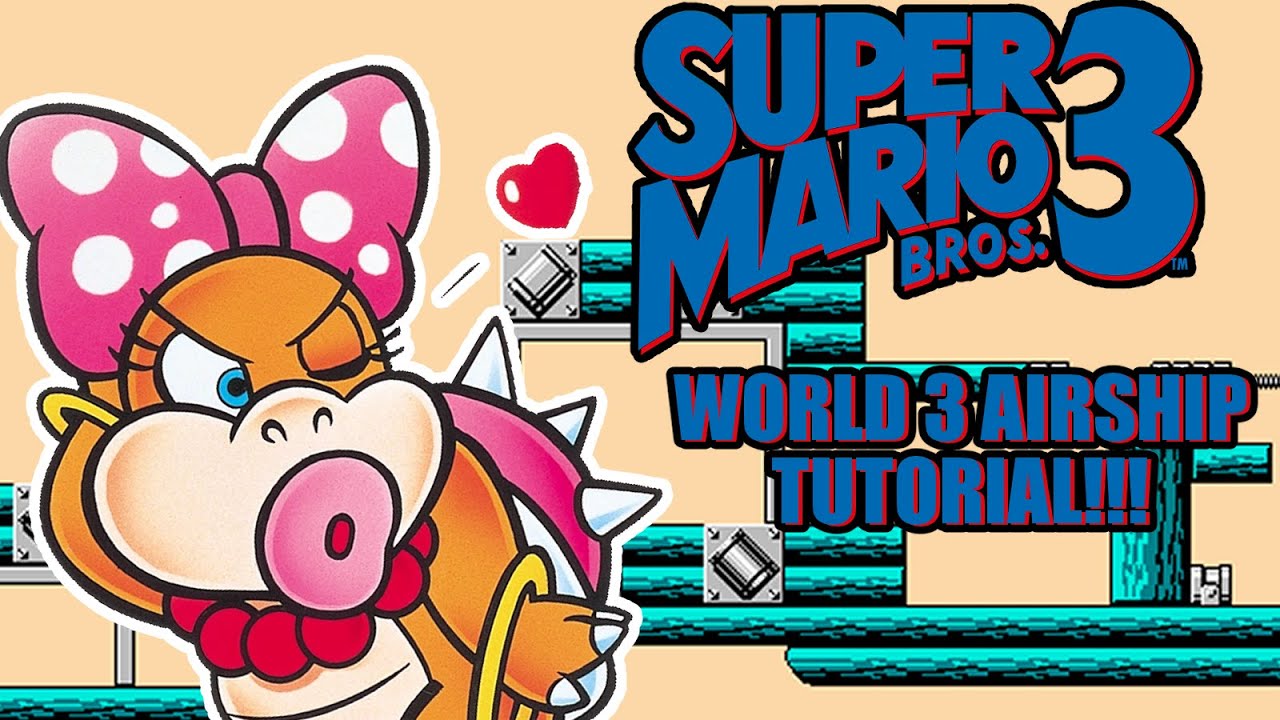 TUTORIAL: How to beat the WORLD 3 AIRSHIP in SUPER MARIO BROS 3 ...