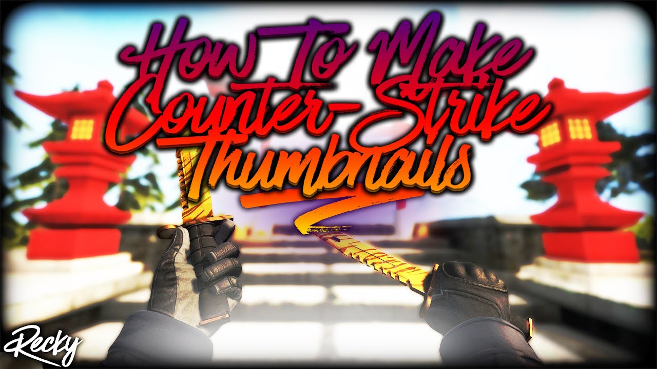 How to make a CS:GO Gaming Thumbnail - Easy Tutorial 2016! - YouTube