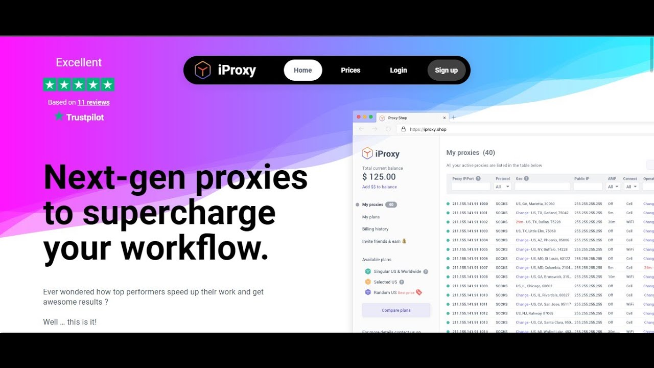 Best Proxy site | How to buy Iproxy rotate plan | IPROXY SHOP - YouTube
