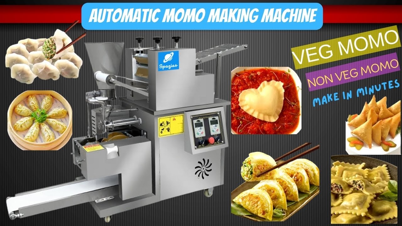 Fully automatic MOMO making machine with multiple options. - YouTube