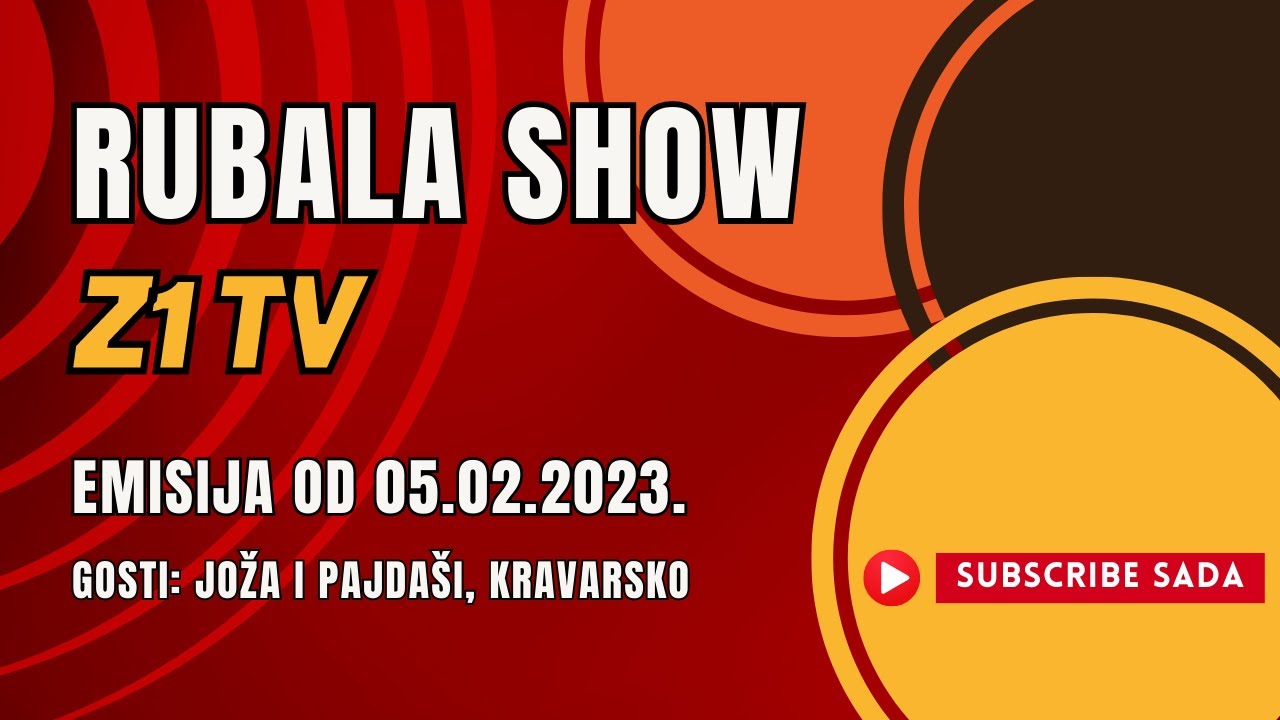 Rubala Show na Z1 TV | Emisija od 05.02.2023. - YouTube