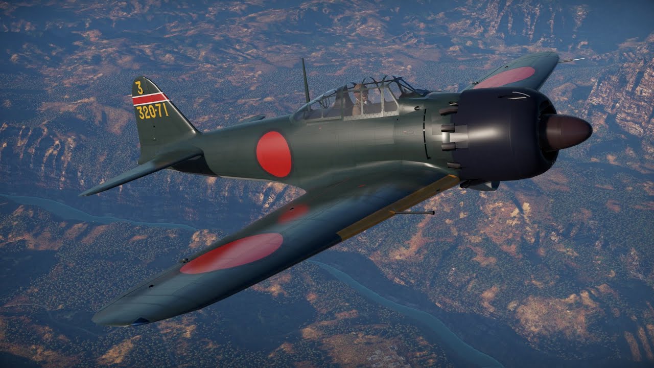 【War Thunder】零戦五二型甲 / Mitsubishi A6M5a Zero Model52ko - YouTube