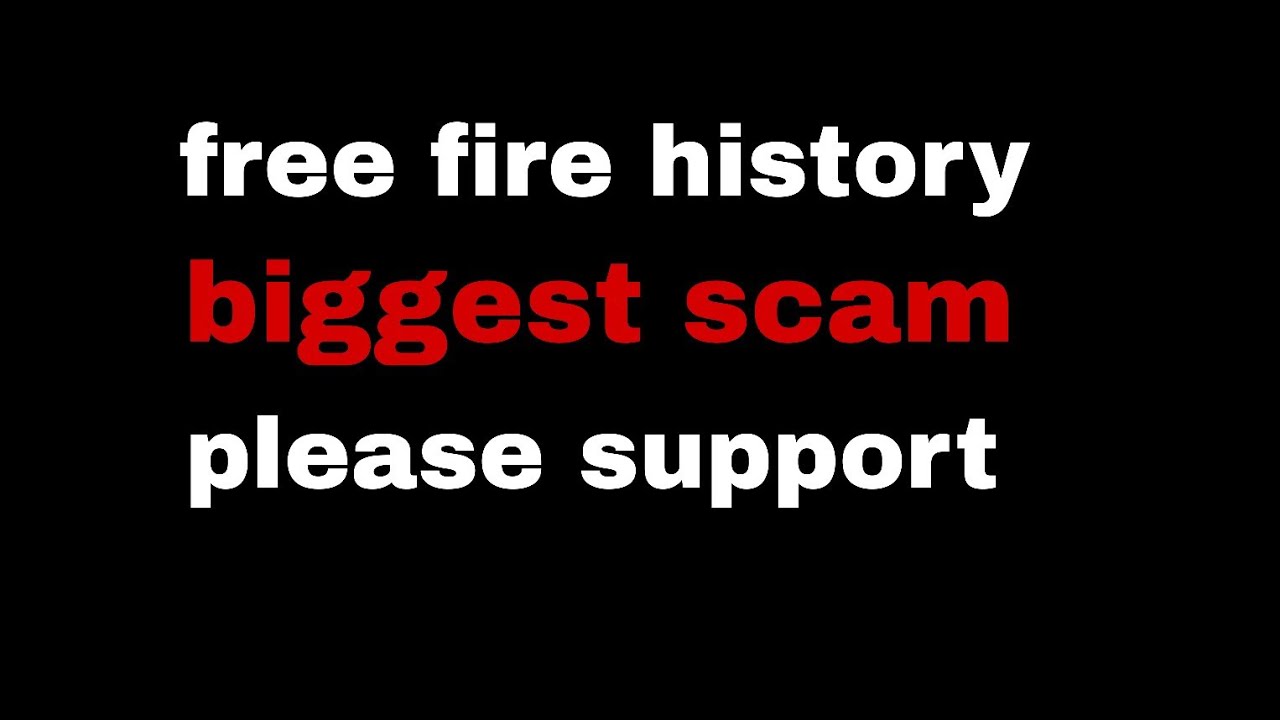 Biggest👍scam in free fire history ️ - YouTube