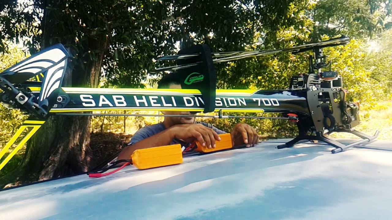 Sab Goblin 700 Black Thunder - COWBOY STYLE KB - YouTube