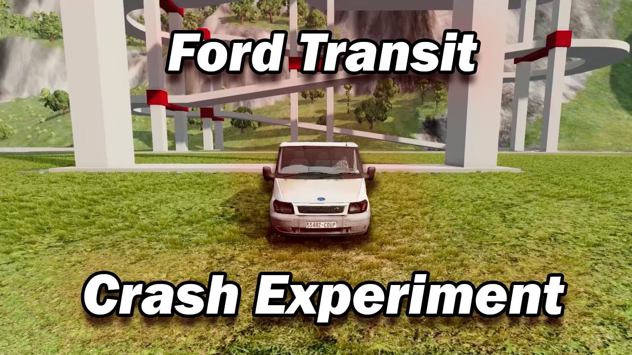 Ford Transit crash experiment - BeamNG Drive - YouTube
