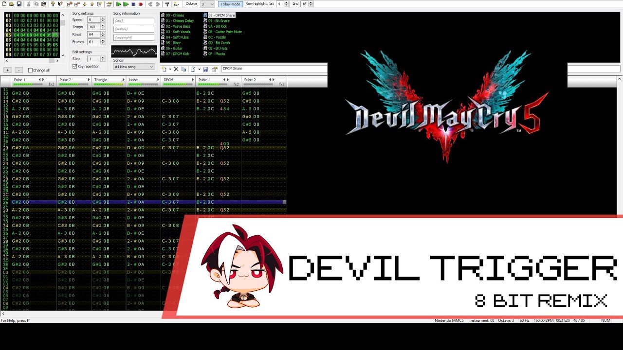 Devil May Cry 5 | Devil Trigger 8 Bit Cover (Famitracker) - YouTube