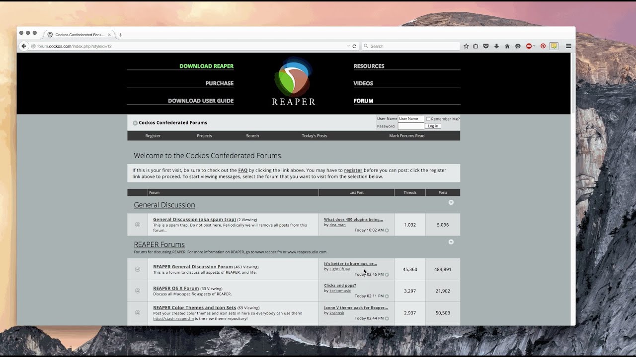 New REAPER Forum theme - YouTube