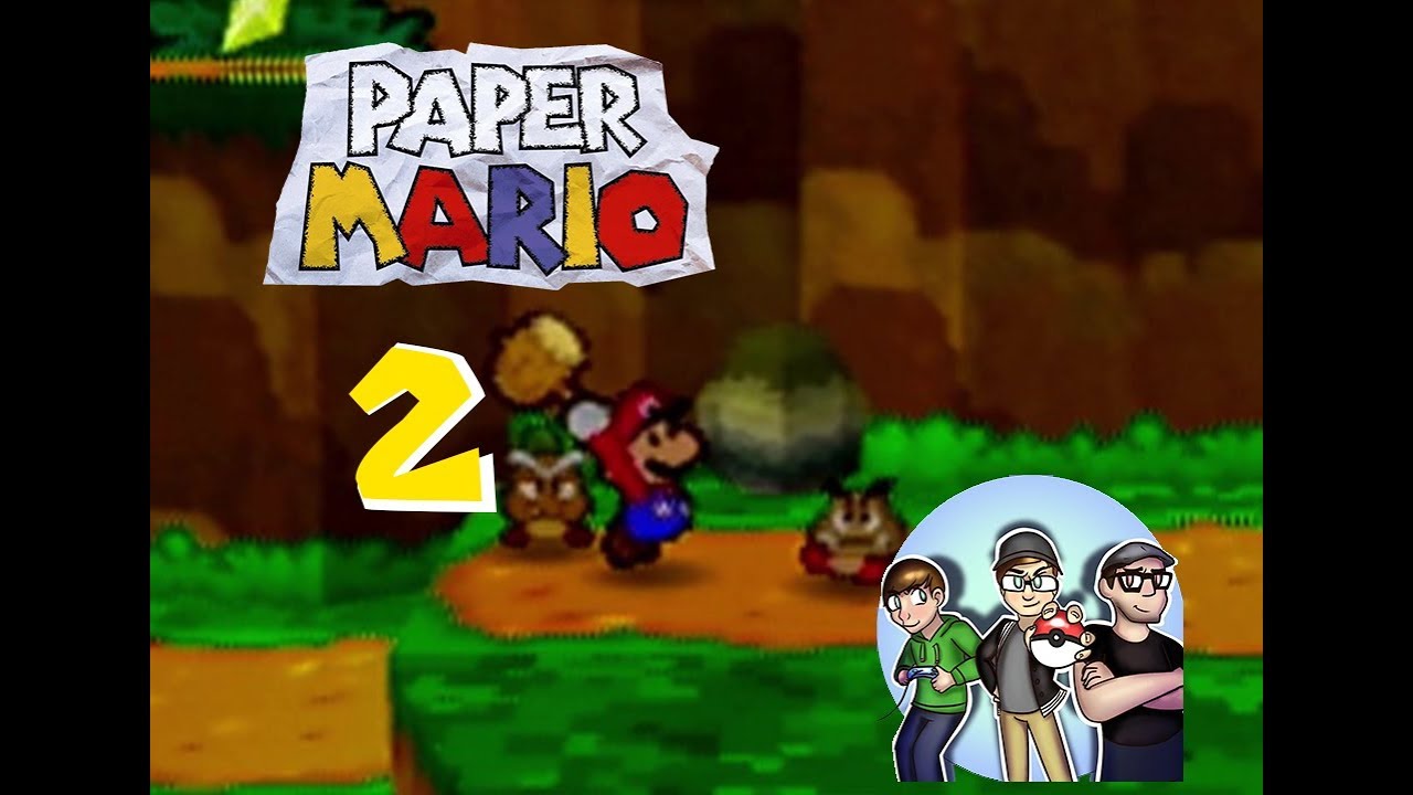 Old Fashion Goomba Stomping - 3 Dorks Play: Paper Mario - YouTube