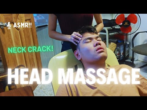 HEAD MASSAGE WITH NECK CRACK ASMR! || EPISODE 73 - YouTube