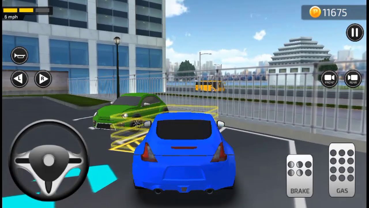 Blue City Car Driving Android iOS Gameplay | Parking Frenzy 2.0 3D Game ...