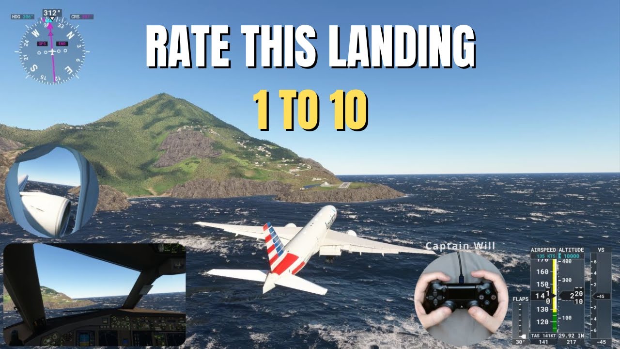 (Cockpit + Wing Views) Pilot Attempts World's Shortest Runway Landing ...