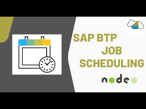 SAP BTP JOB Scheduling | Access RAP Service within NODE JS | Generate ...