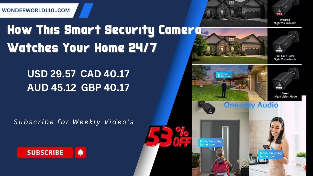 How This Smart Security Camera Watches Your Home 24/7 - YouTube