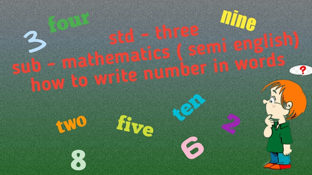 Std 3rd sub Mathematics how To Write Numbers In Words Std 3rd sub Mathematics how To Write Numbers In Words