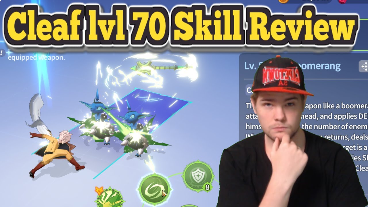 Cleaf lvl 70 Skills Review - Summoners War Chronicles - YouTube