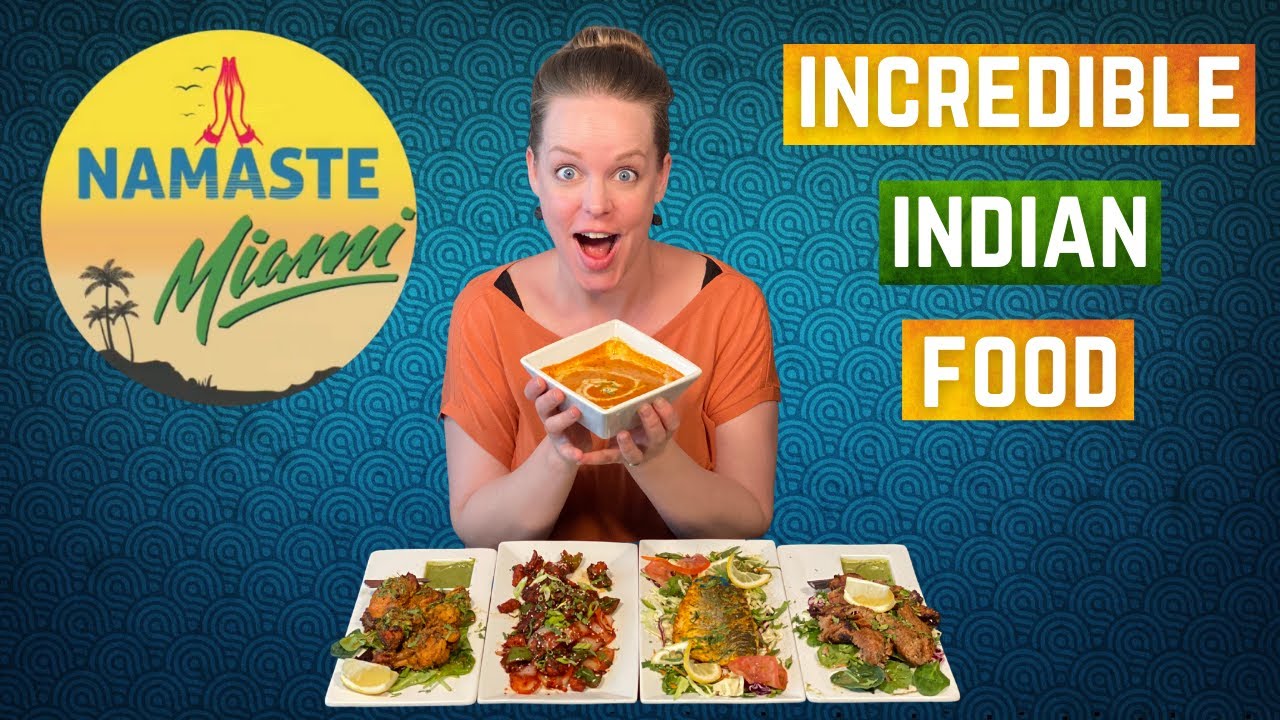 Amazing Indian food at Namaste in Miami!! Indian food reaction!! - YouTube
