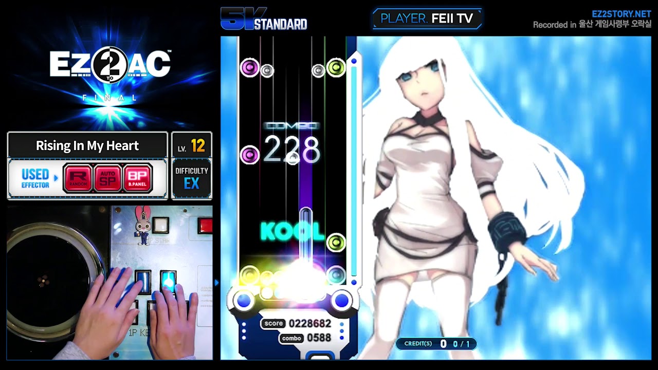[EZ2AC : FN] 5K (12) Rising In My Heart [EX] - YouTube