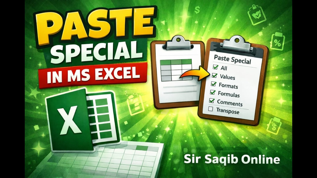 Excel Paste Special Secrets | Work Like a Pro in MS Excel - YouTube