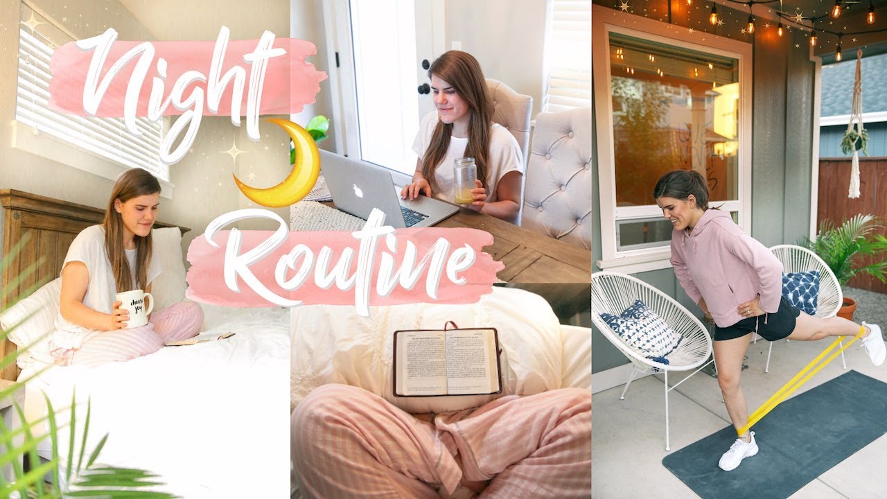 Healthy Night Routine 2018! Workout + Healthy Dinner - YouTube