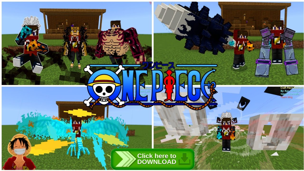 ONE PIECE Addon For Minecraft Pe |LEGEND £vil | - YouTube