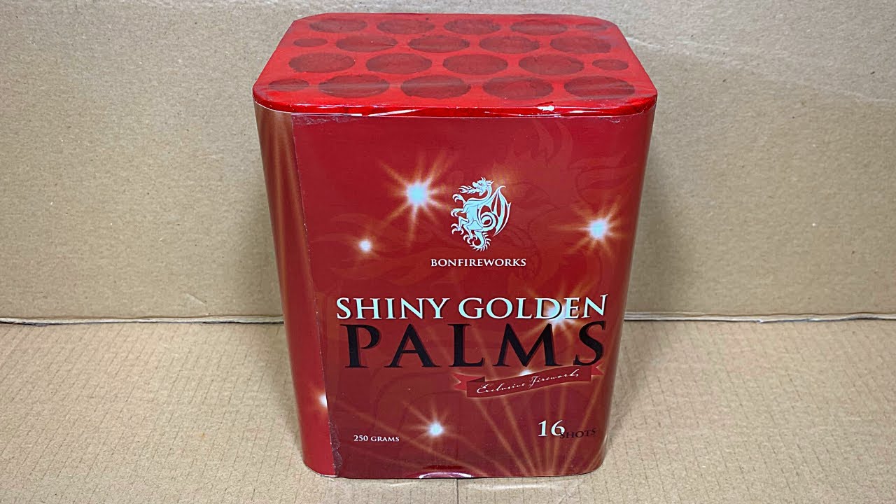 Shiny Golden Palms | 16 shots | Bonfireworks - YouTube