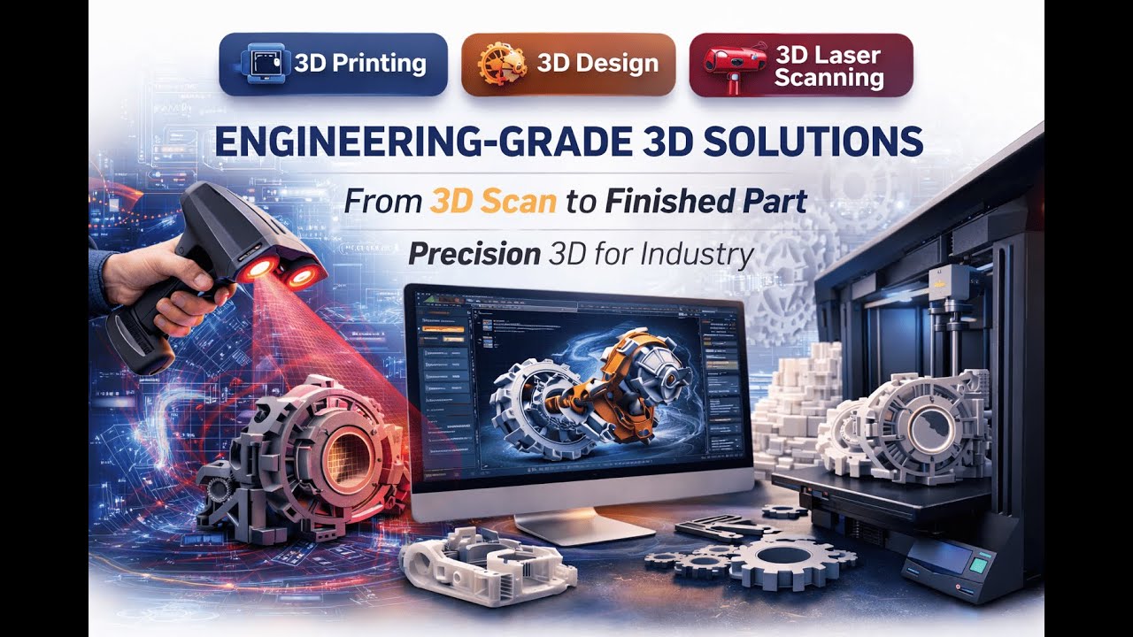 High Precision Industrial 3D Printing for Engineering Parts - YouTube