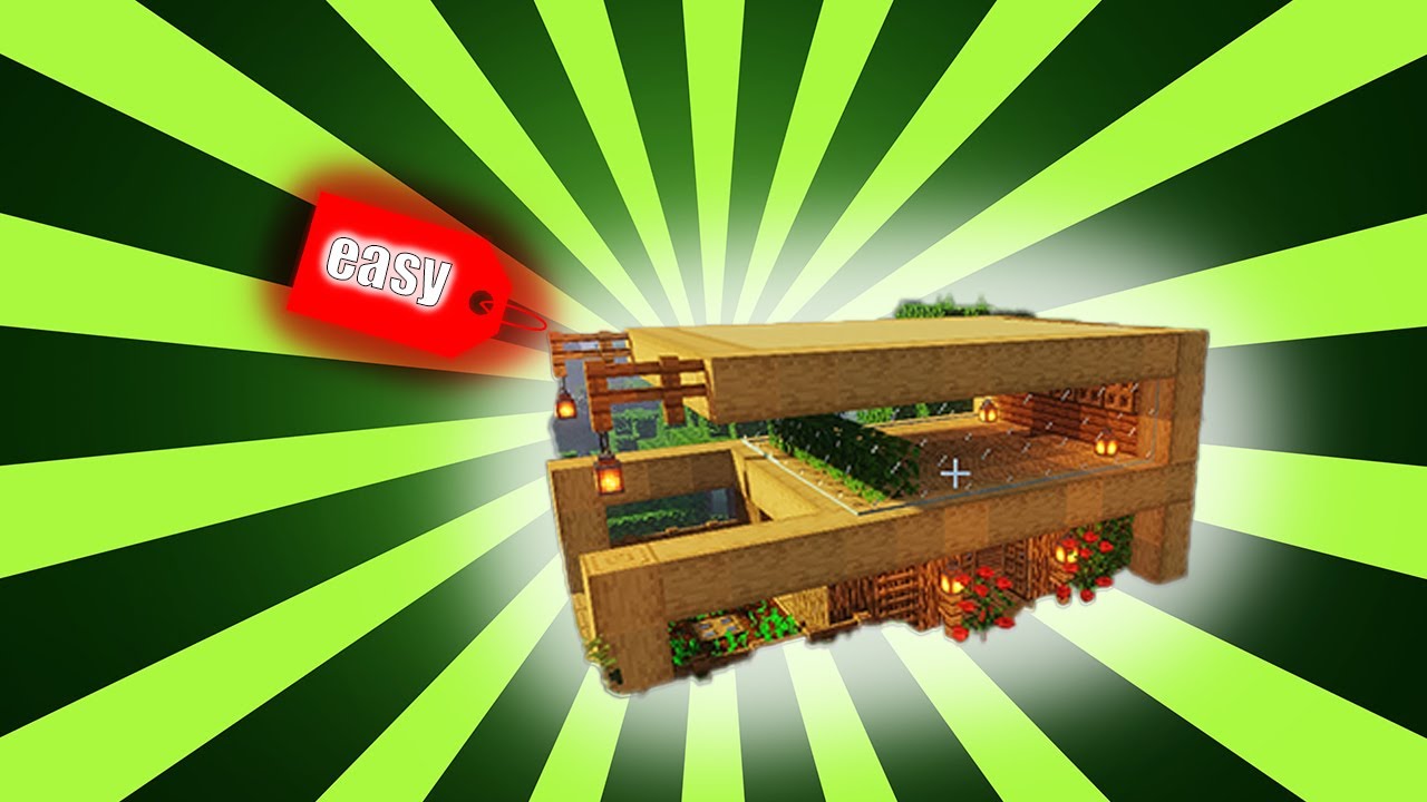 Minecraft: Beginner Survival Starter house (Tutorial). - YouTube
