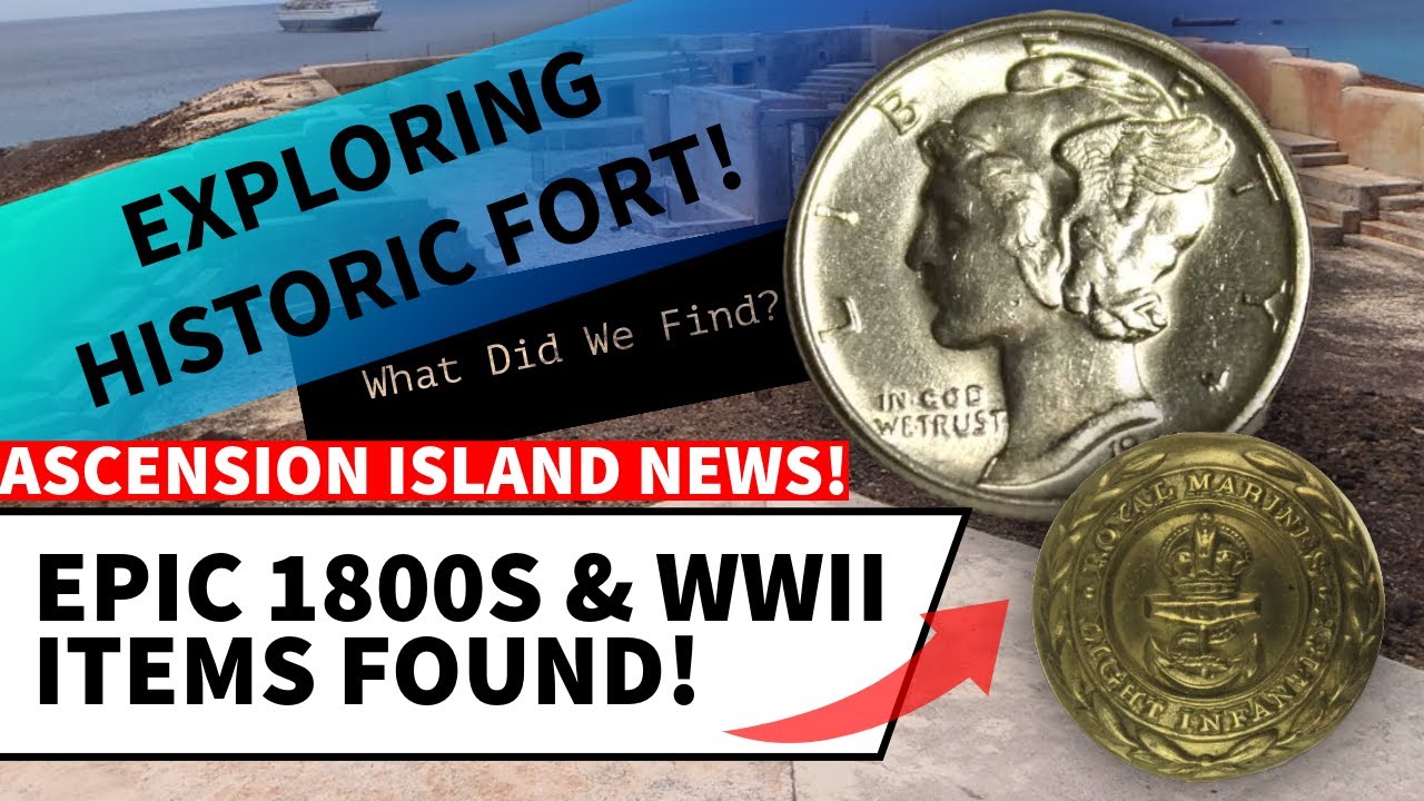 Buried SILVER Coin Found In 200-Year-Old Fort! | Ascension Island ...