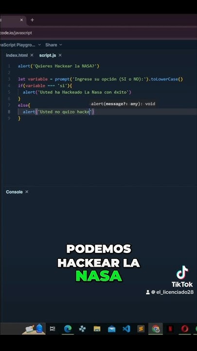 Hackea La Nasa 😮‍💨programador Programmer Javascript Parati Coder Coding Shorts Short