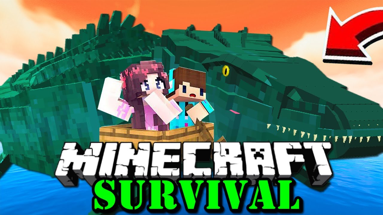 RAKSASA INI MUNCUL KETIKA BERBURU MAKHLUK AIR !! Minecraft Survival ...