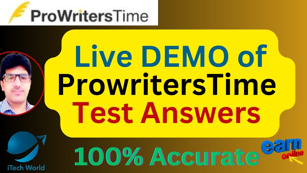ProWritersTime Test Answers |freelance Writing | Make Money Online ...