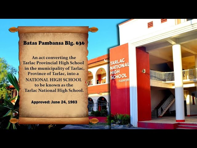 Tarlac National High School Logo Tarlac National High School