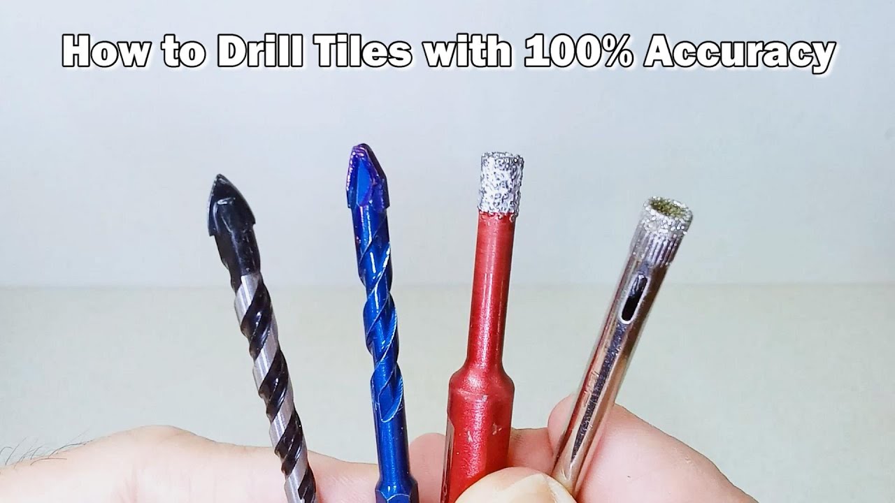 HOW TO DRILL TILES WITH 100% ACCURACY - YouTube