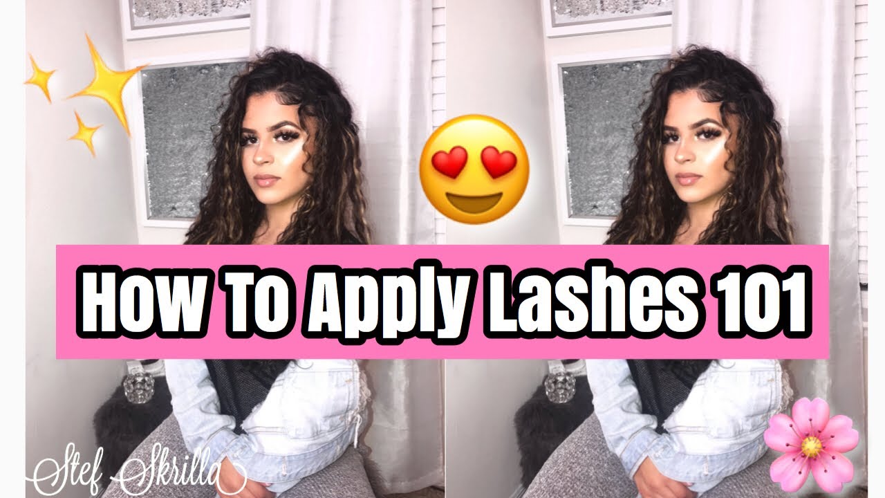 HOW TO APPLY LASH STRIPS 😍 | FOR BEGINNERS 4 Quick Steps - YouTube