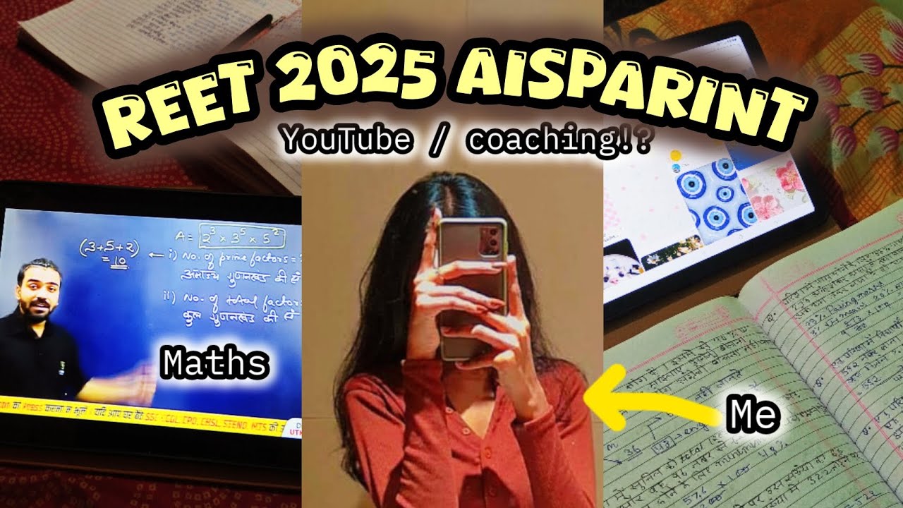 REET 2025🎯Aspirant Journey | YouTube vs Coaching? 🔥 Energetic Study ...