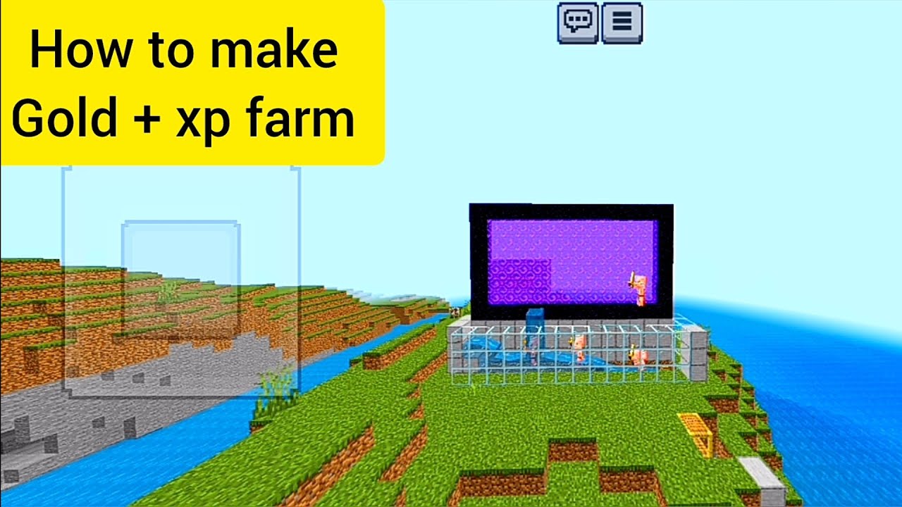 HOW TO MAKE GOLD + XP FARM IN MINECRAFT PE 1.20+ 😊 ️😇🥰#video #gaming # ...