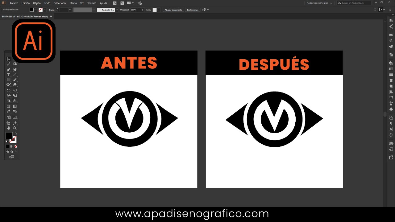 Rediseñando un logotipo en Adobe Illustrator | Diseño de Logo Paso X ...