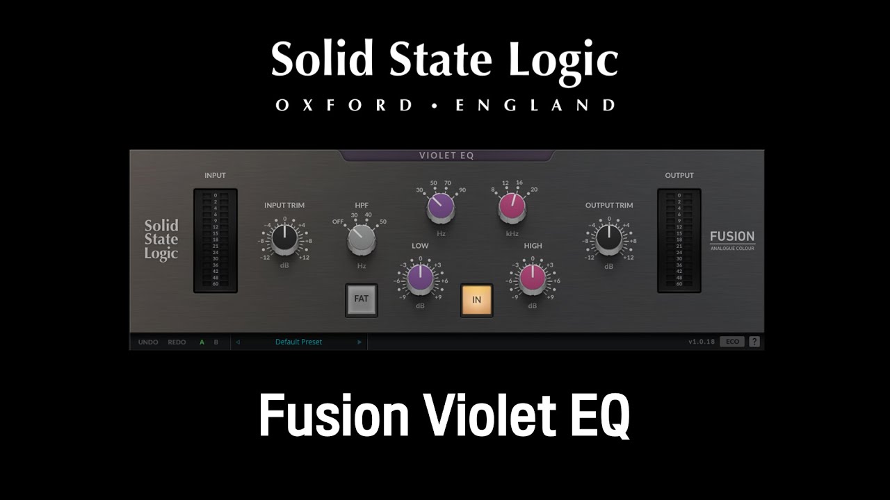 Solid State Logic (SSL)- Fusion violet EQ /Great sound with simple ...