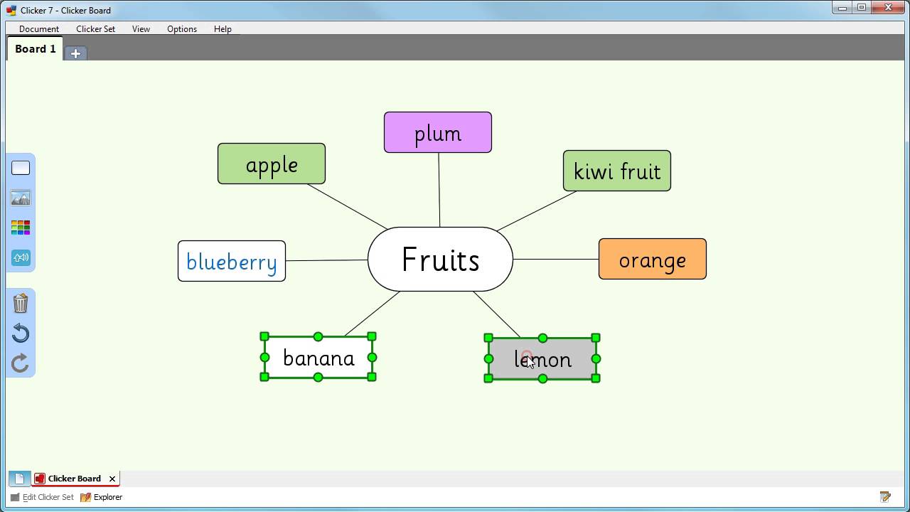 Clicker Board - How to format objects on a Clicker Board - YouTube