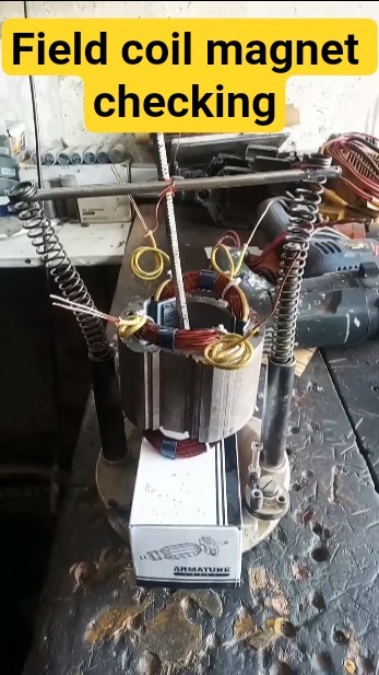 Field coil magnet checking #Field #coil #magnet #checking #field # ...