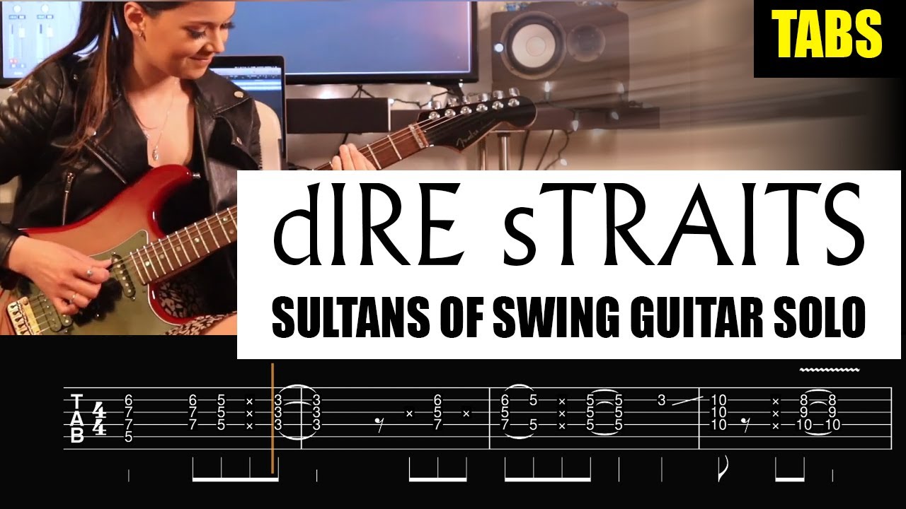 Dire Straits - Sultans of Swing I Guitar Solo Tab I Lesson I Cover I Tutorial - YouTube
