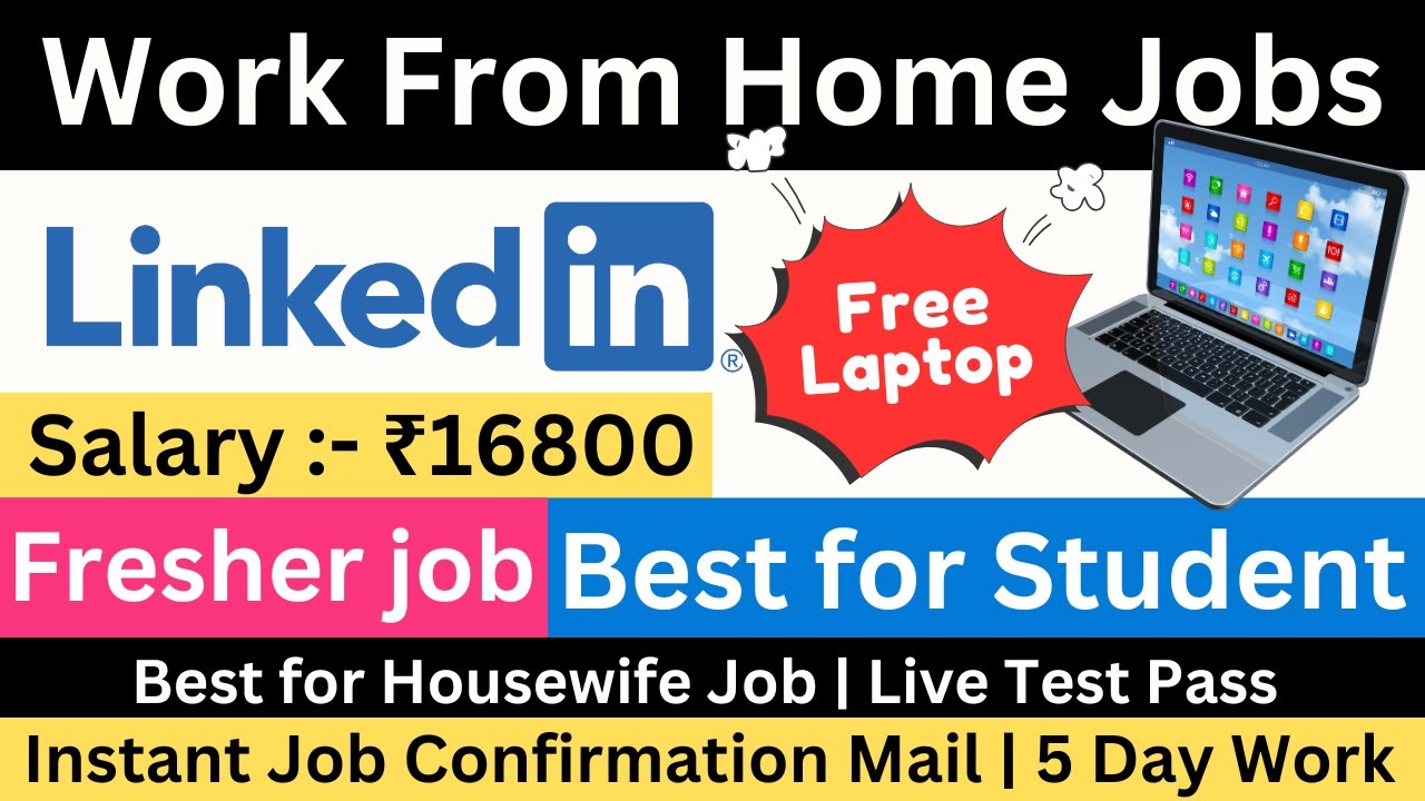 Online Jobs 2024 | Linkdin Internship 2024 | Job at Home 2024 | Work ...